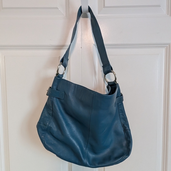 GAP | Bags | Classic Vintage Gap 9s Teal Turquoise Blue Leather ...